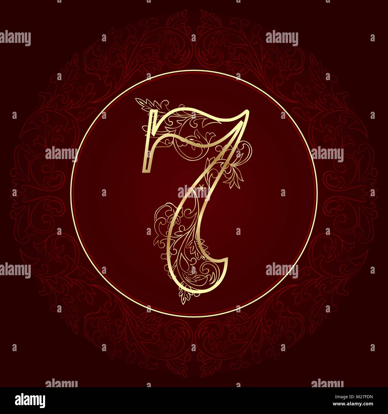 Number 7 Stock Vector Images - Alamy