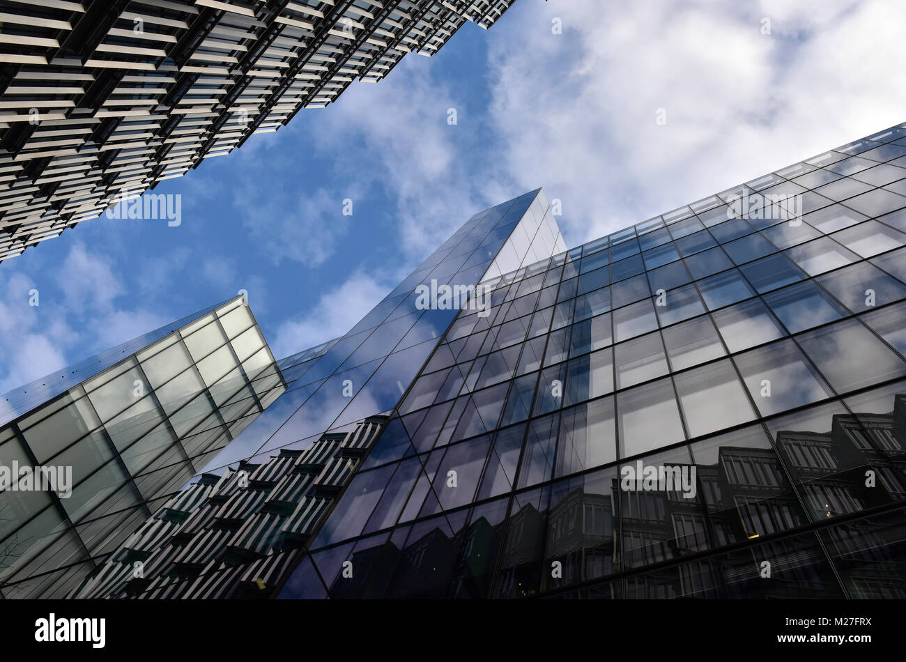 an abstract, unusual or different viewpoint of more london place in ...