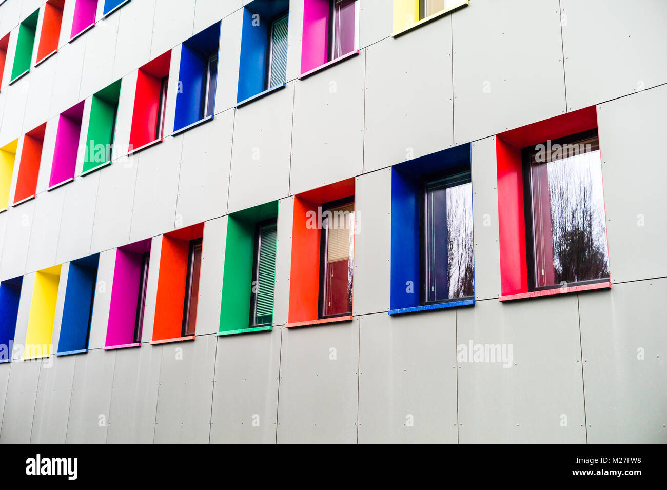 Colorful window frames hi-res stock photography and images - Alamy