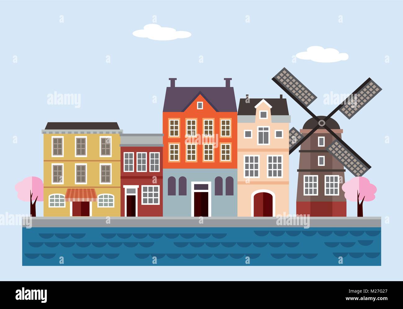 Dutch seaside Stock Vector Images - Alamy