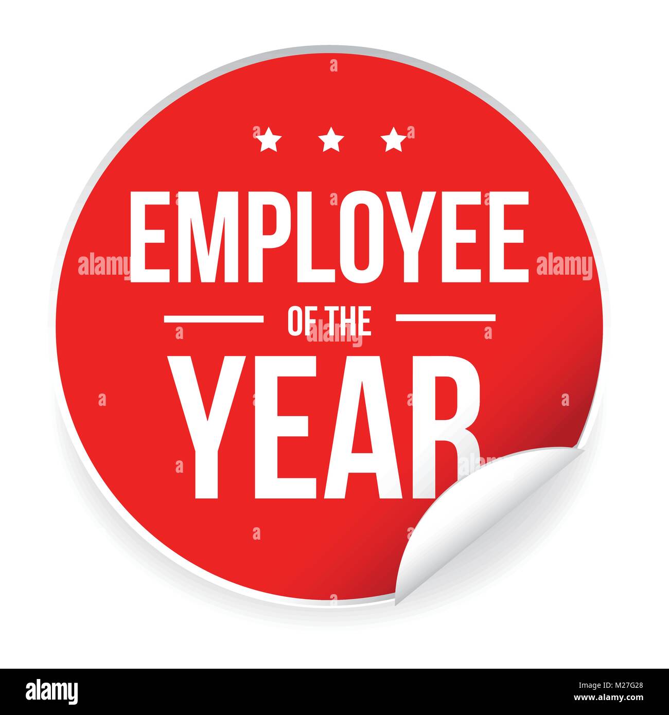 Employee of the Year label sticker Stock Vector Image & Art - Alamy