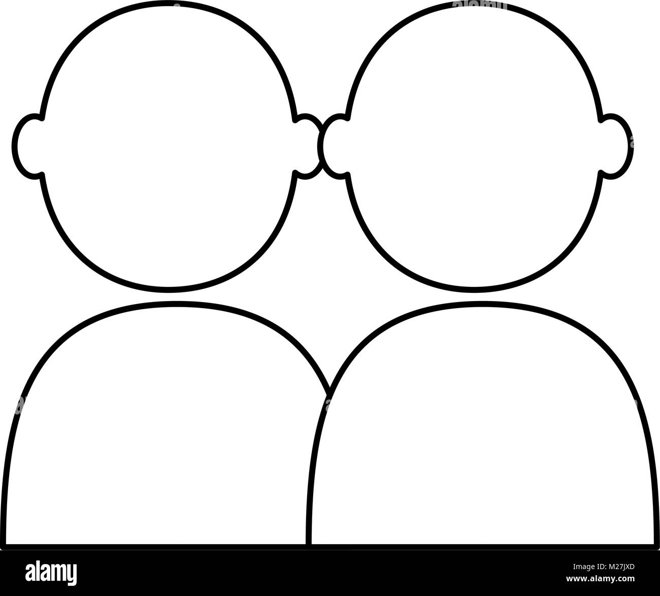 users silhouettes avatars icon vector illustration design Stock Vector ...