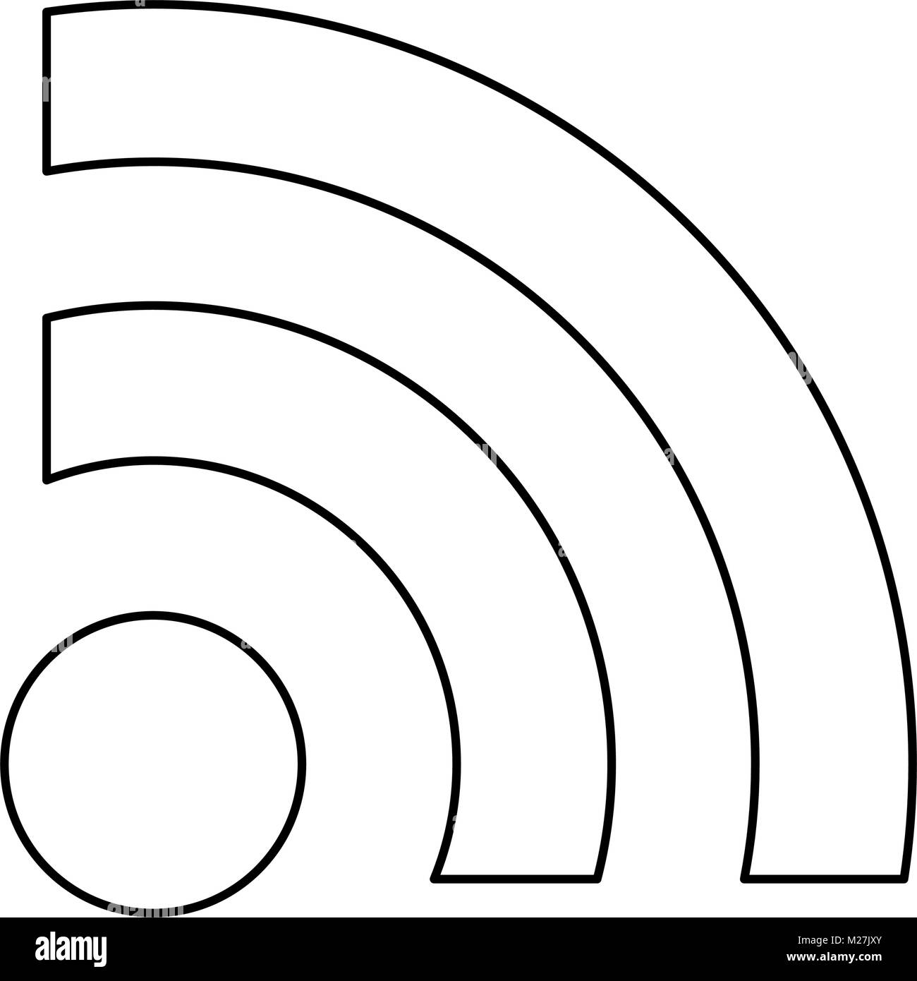 wifi waves signal icon vector illustration design Stock Vector Image ...