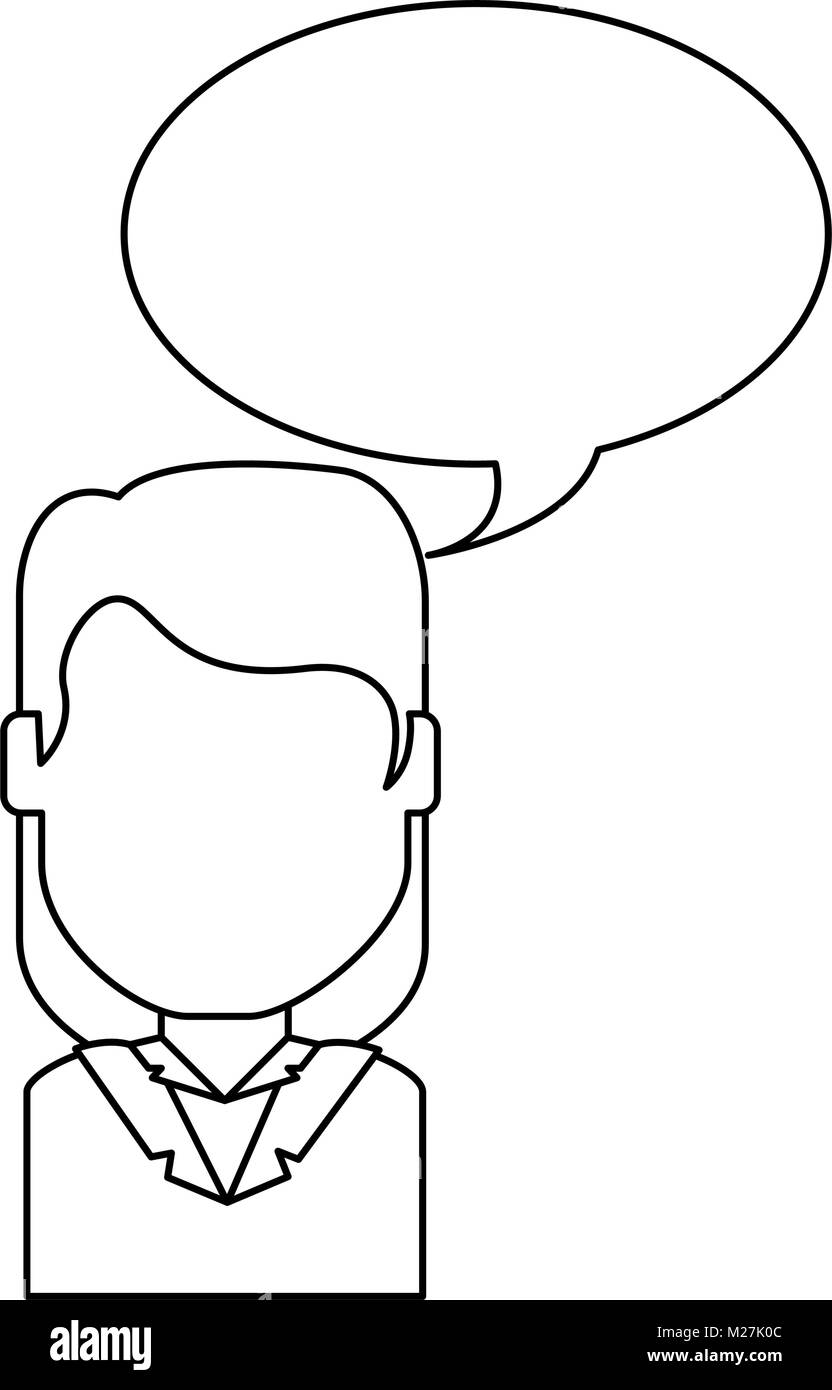 beautiful and young woman with speech bubble character vector ...