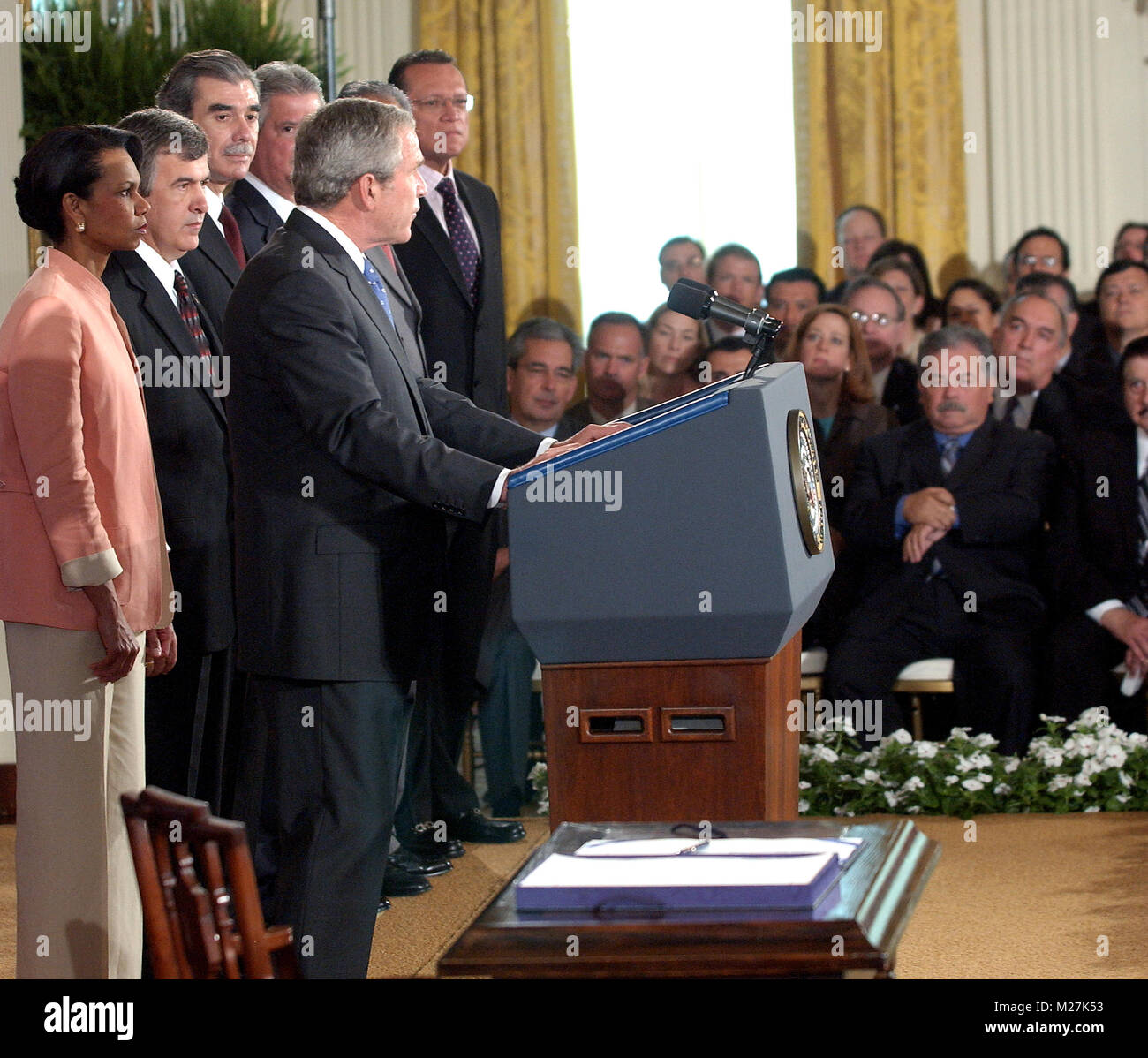 Washington, D.C. - August 2, 2005 -- United States President George W ...