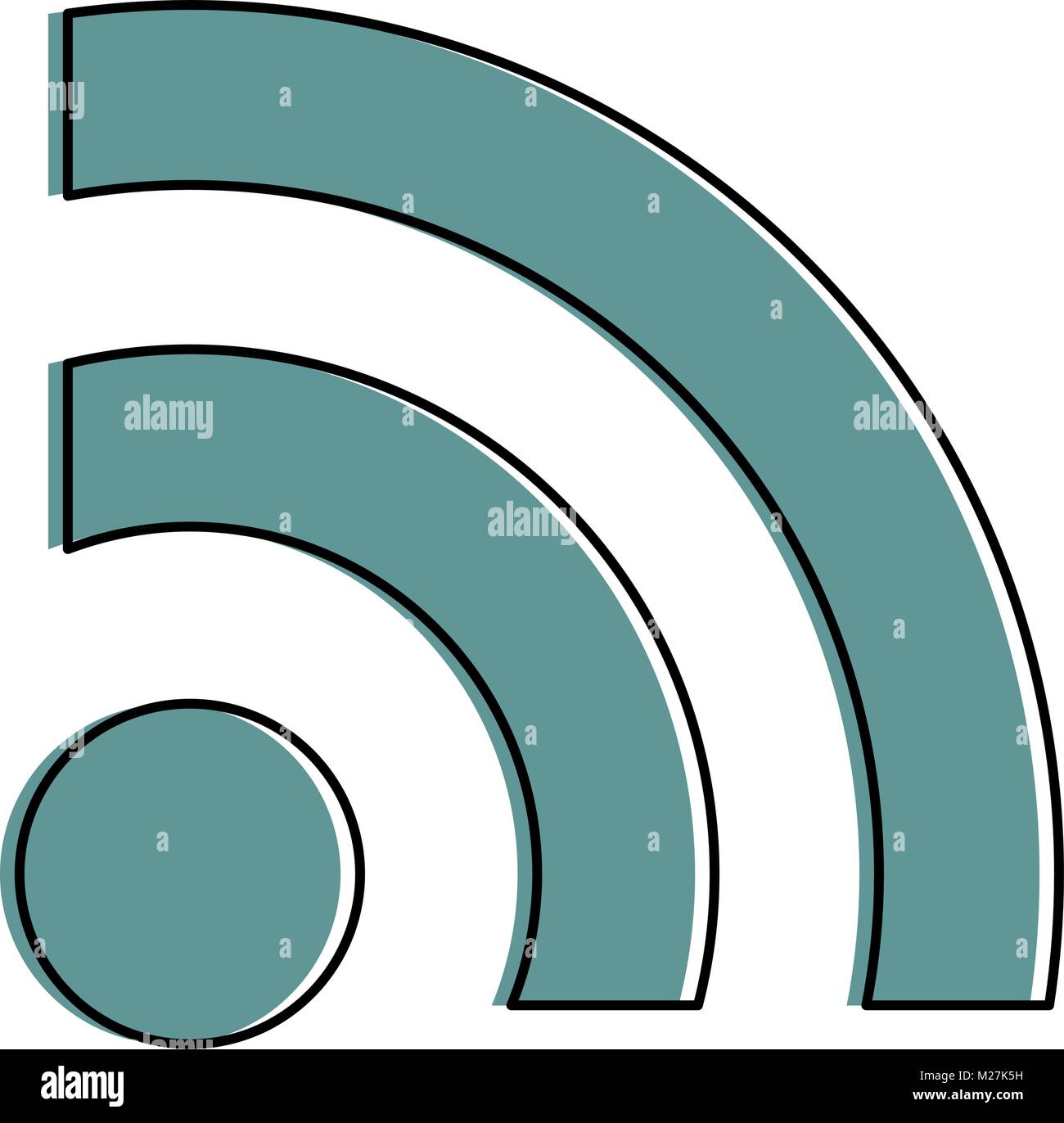 wifi waves signal icon vector illustration design Stock Vector Image ...