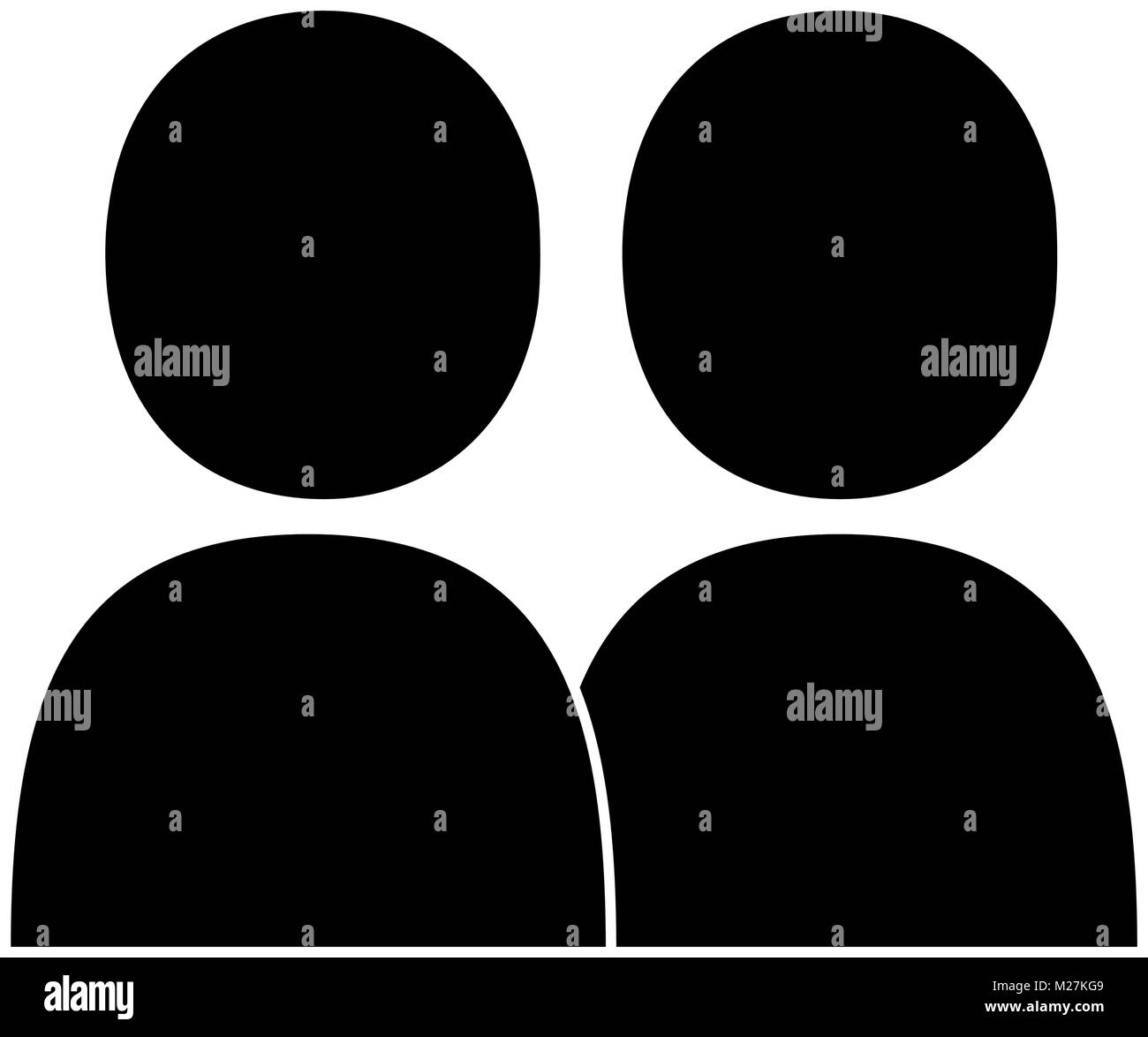 users silhouettes avatars icon vector illustration design Stock Vector ...