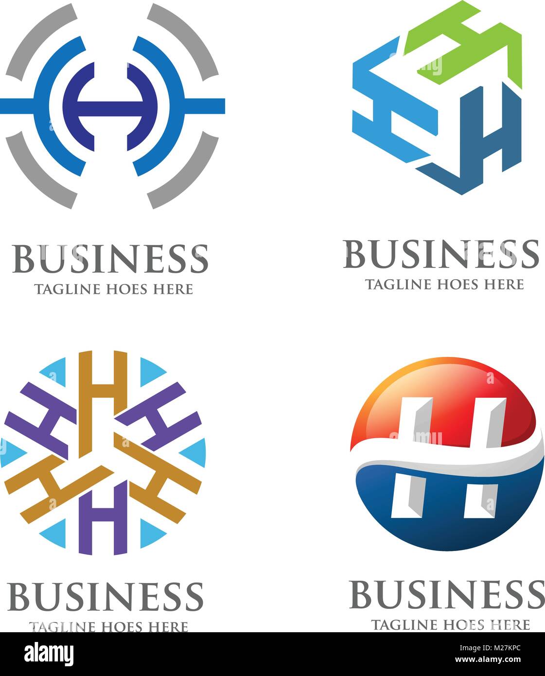 Letter H Logo Icon Design Template Elements Stock Vector Image & Art ...