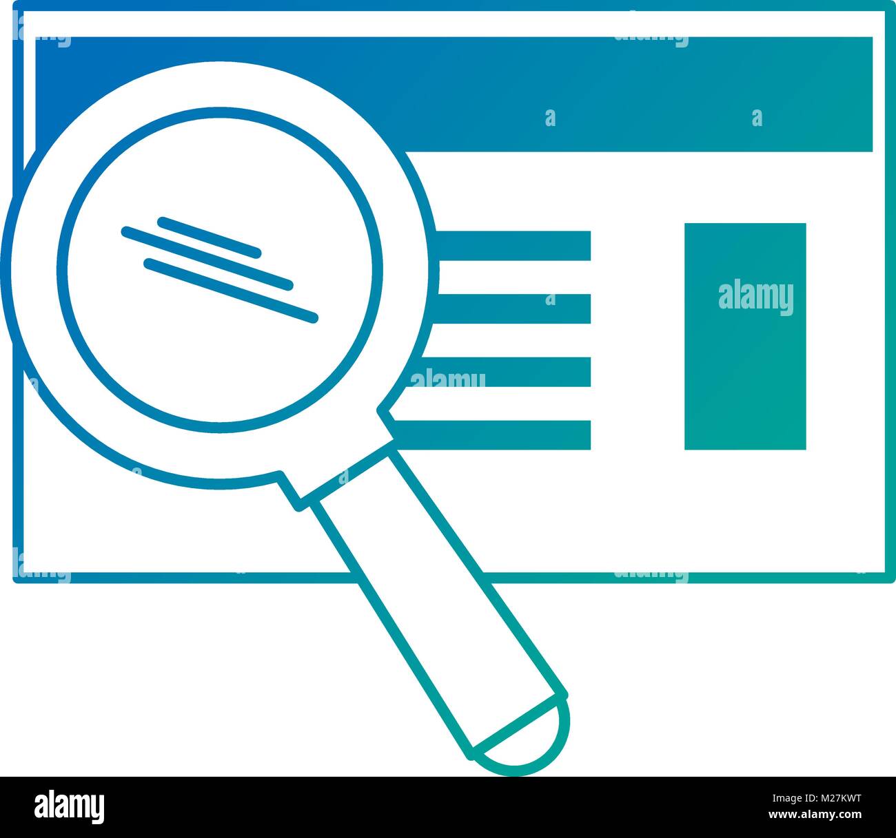 identification document with magnifying glass Stock Vector Image & Art ...
