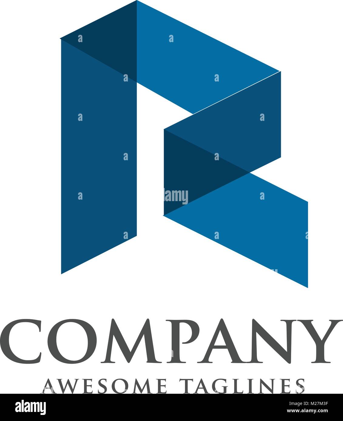 elegant flat modern letter R logo concept Stock Vector Image & Art - Alamy