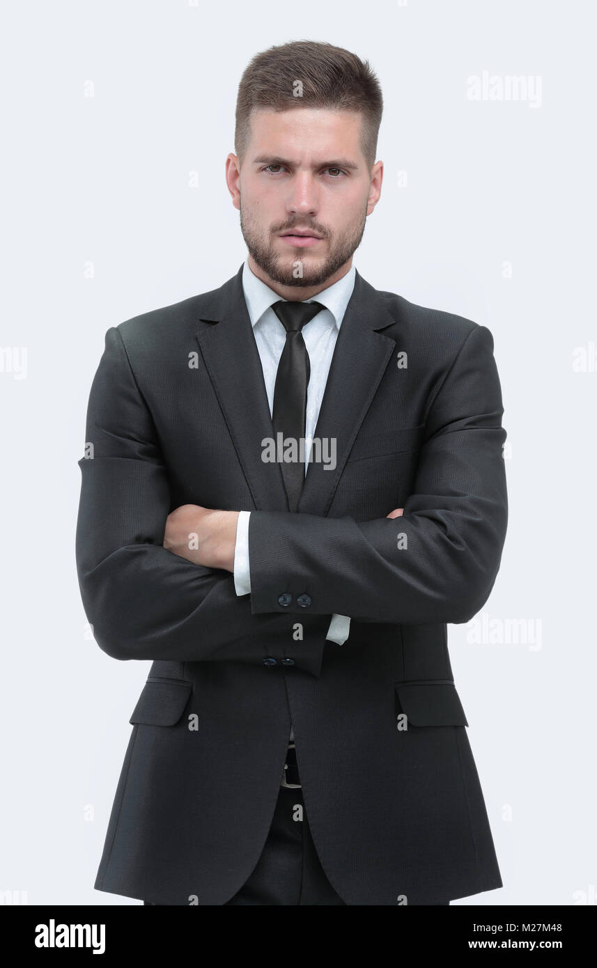 portrait of a serious businessman Stock Photo - Alamy