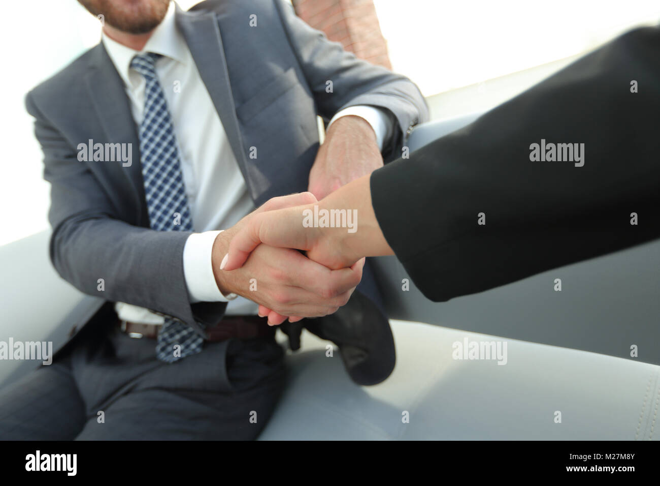 Business handshake ,congratulations or Partnership concept Stock Photo ...