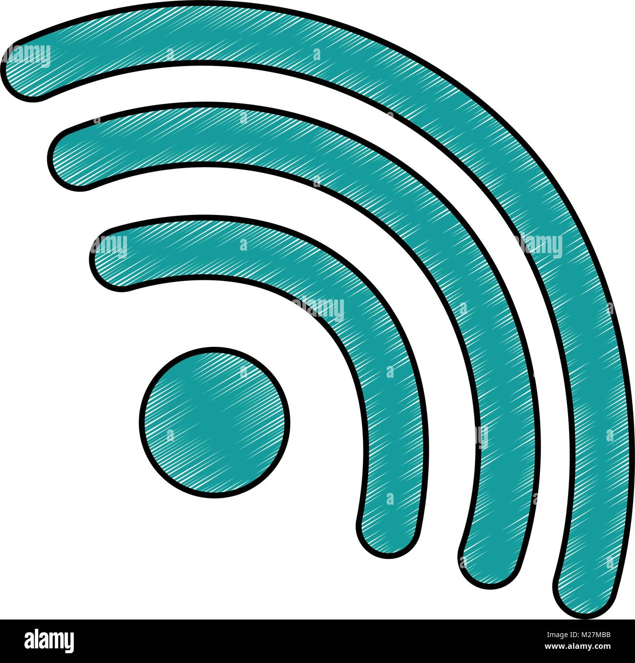 wifi waves signal icon Stock Vector Image & Art - Alamy