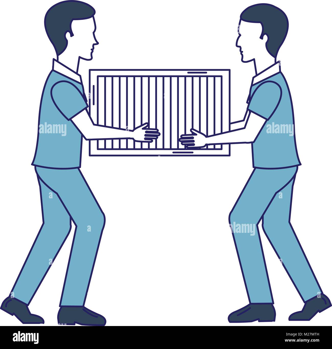 Lifting goods Cut Out Stock Images & Pictures - Alamy