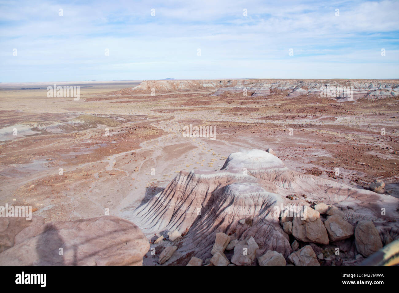 Painted Desert, Petrified Forest National Park in Arizona Stock Photo ...