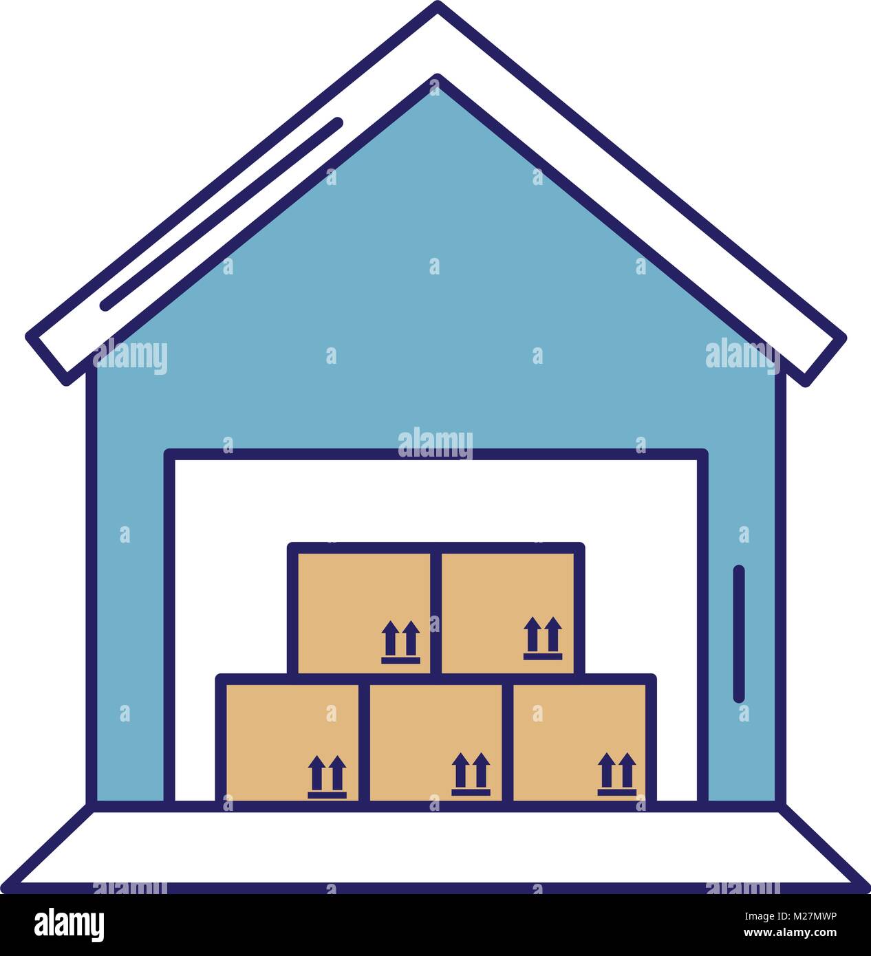Warehouse Building Clipart
