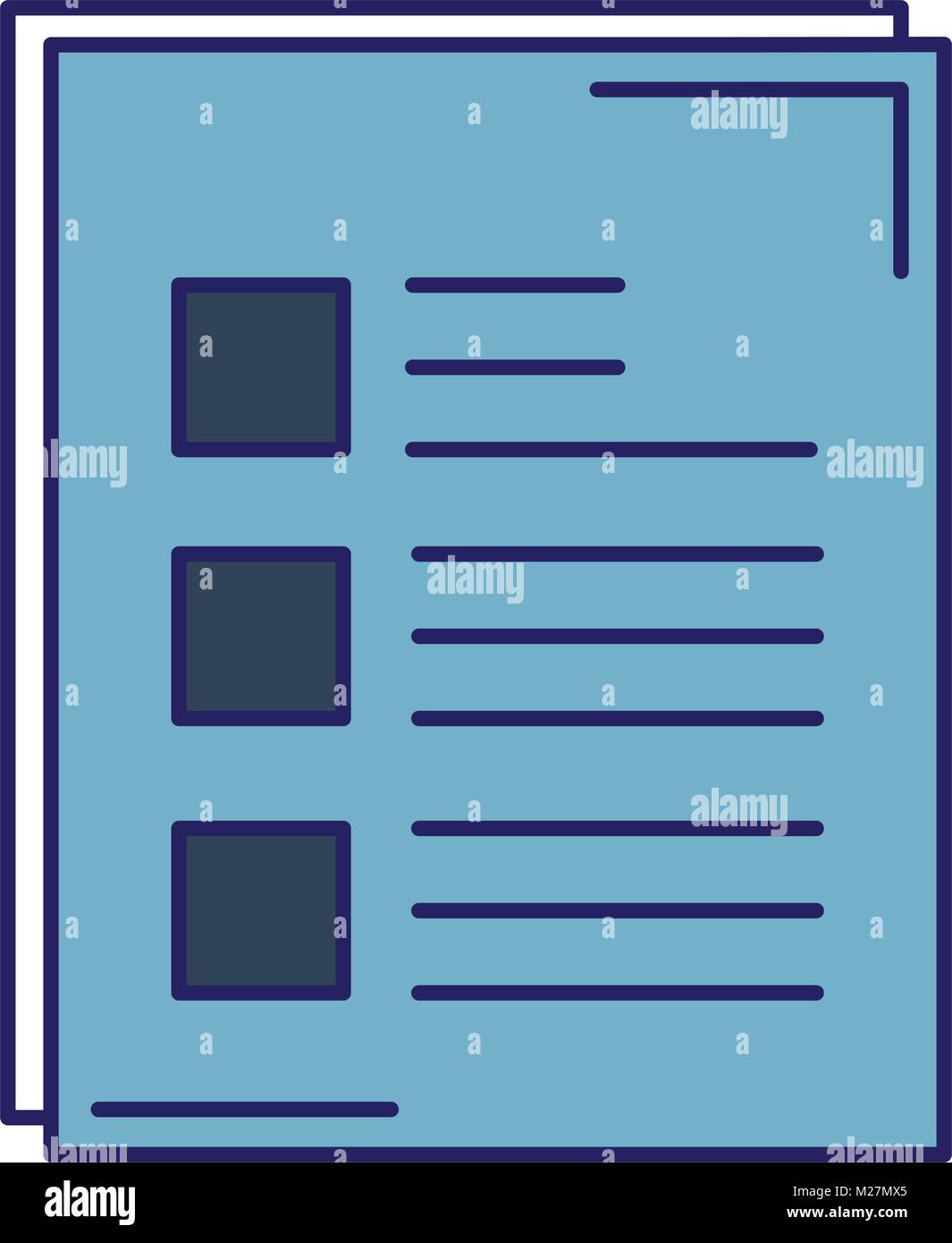 paper document isolated icon Stock Vector Image & Art - Alamy