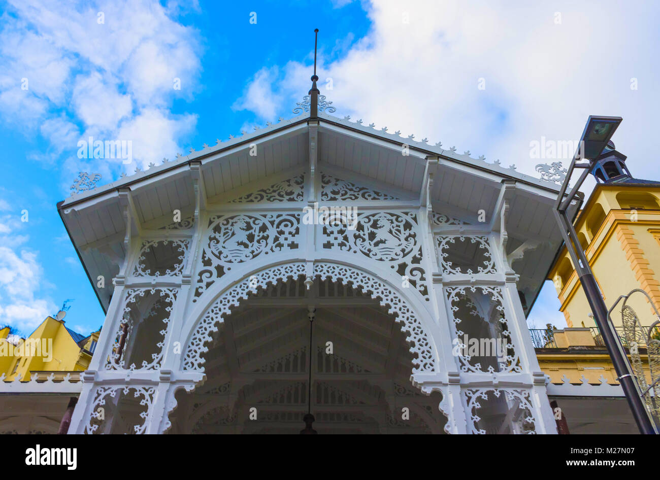 Hot springs colonnade in Karlovy Vary Stock Photo - Alamy