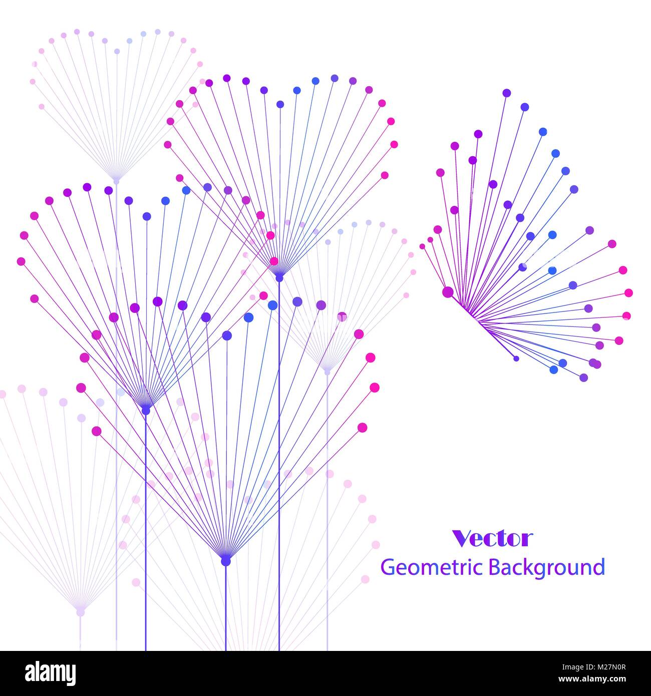 Geometric pattern with connected lines and dots Stock Vector Image ...