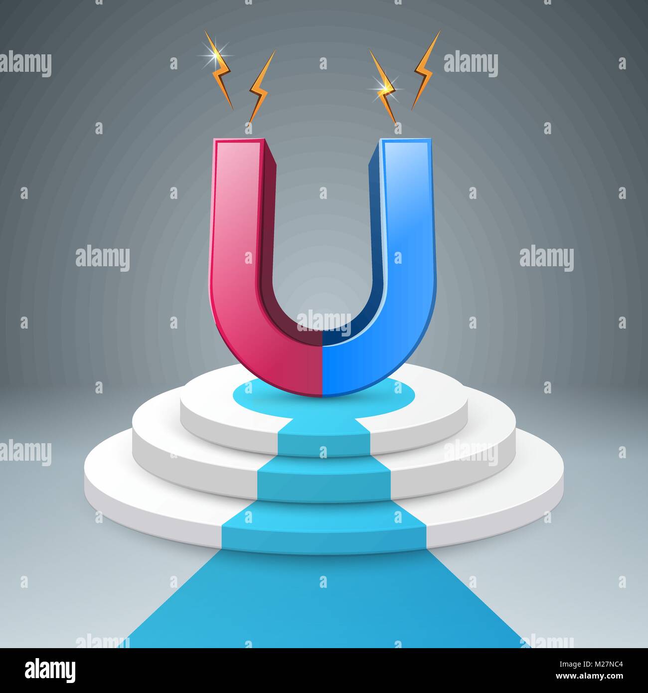 Magnet, stair, ladder 3D icon Stock Vector Image & Art - Alamy