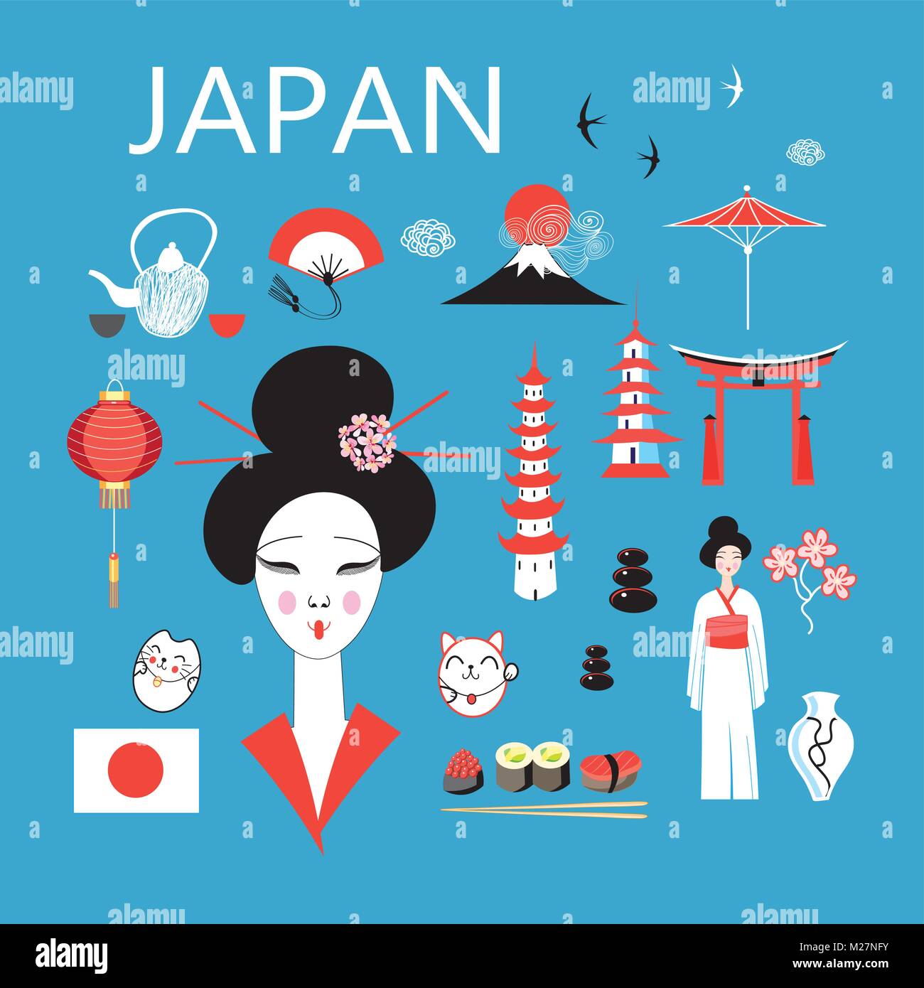 Pagoda design elements Stock Vector Images - Alamy