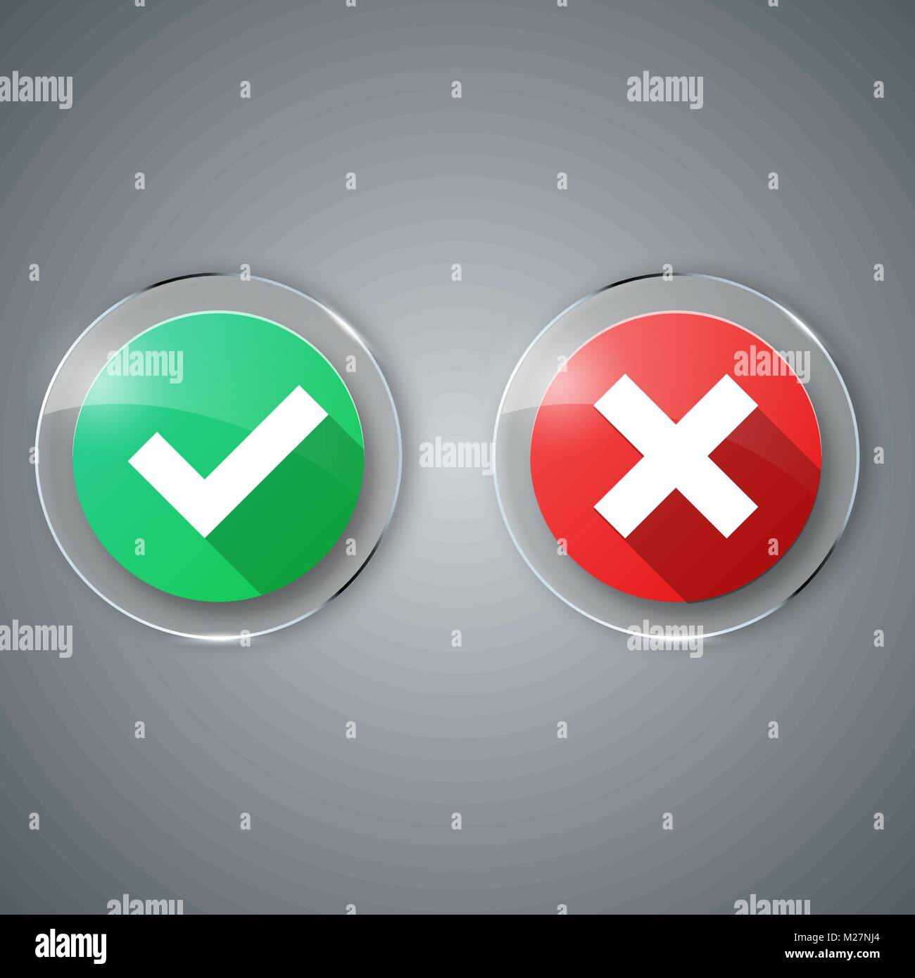 Yes no concept 3d Stock Vector Images - Alamy
