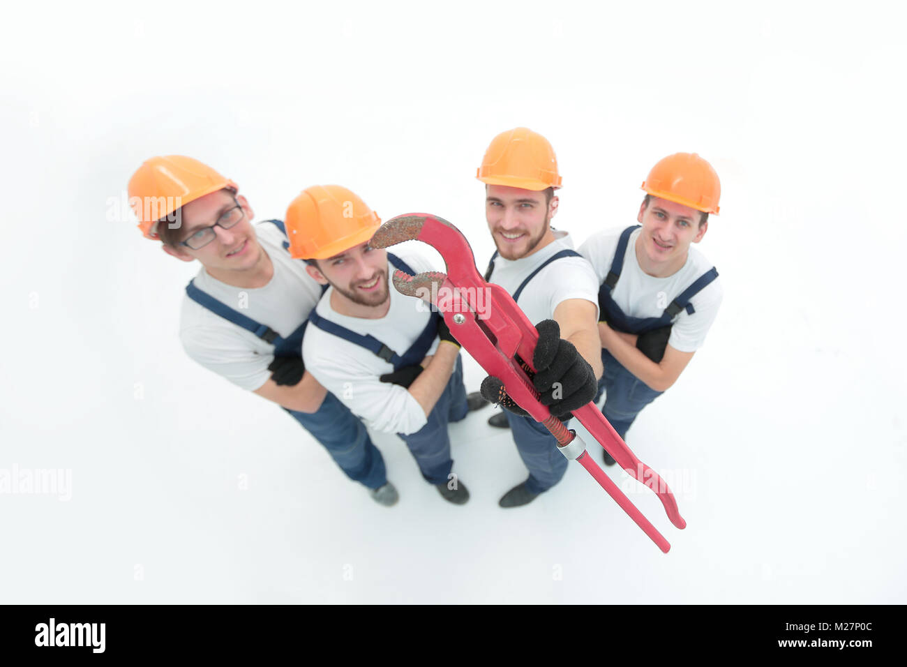 Team of plumbers hi-res stock photography and images - Alamy