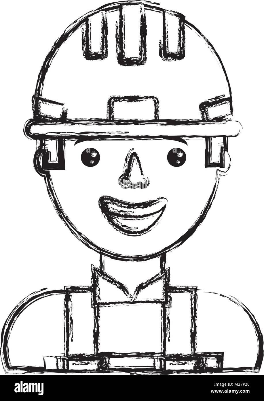 cartoon builder man icon Stock Vector Image & Art - Alamy