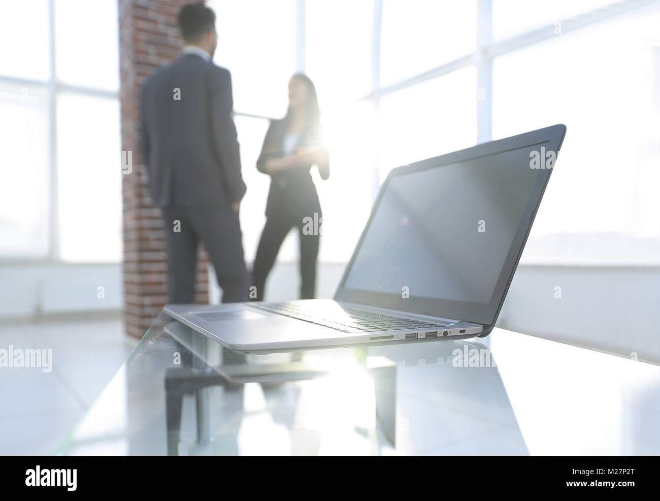 workspace table works in the office with a computer Stock Photo - Alamy