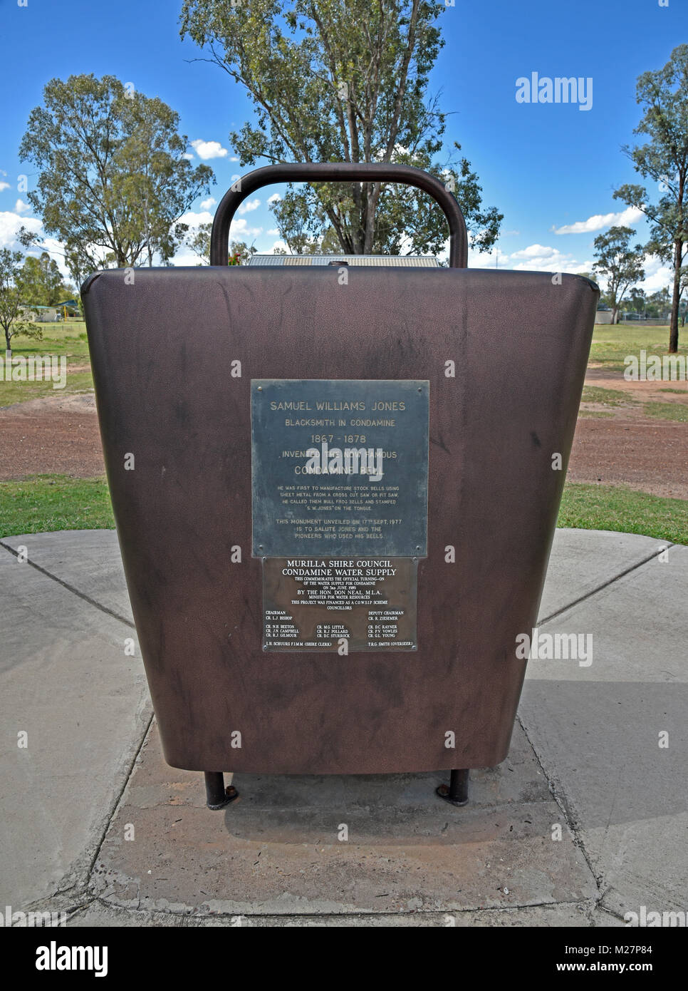 the Condamine Bell, a tribute to Samuel Williams Jones who was the ...