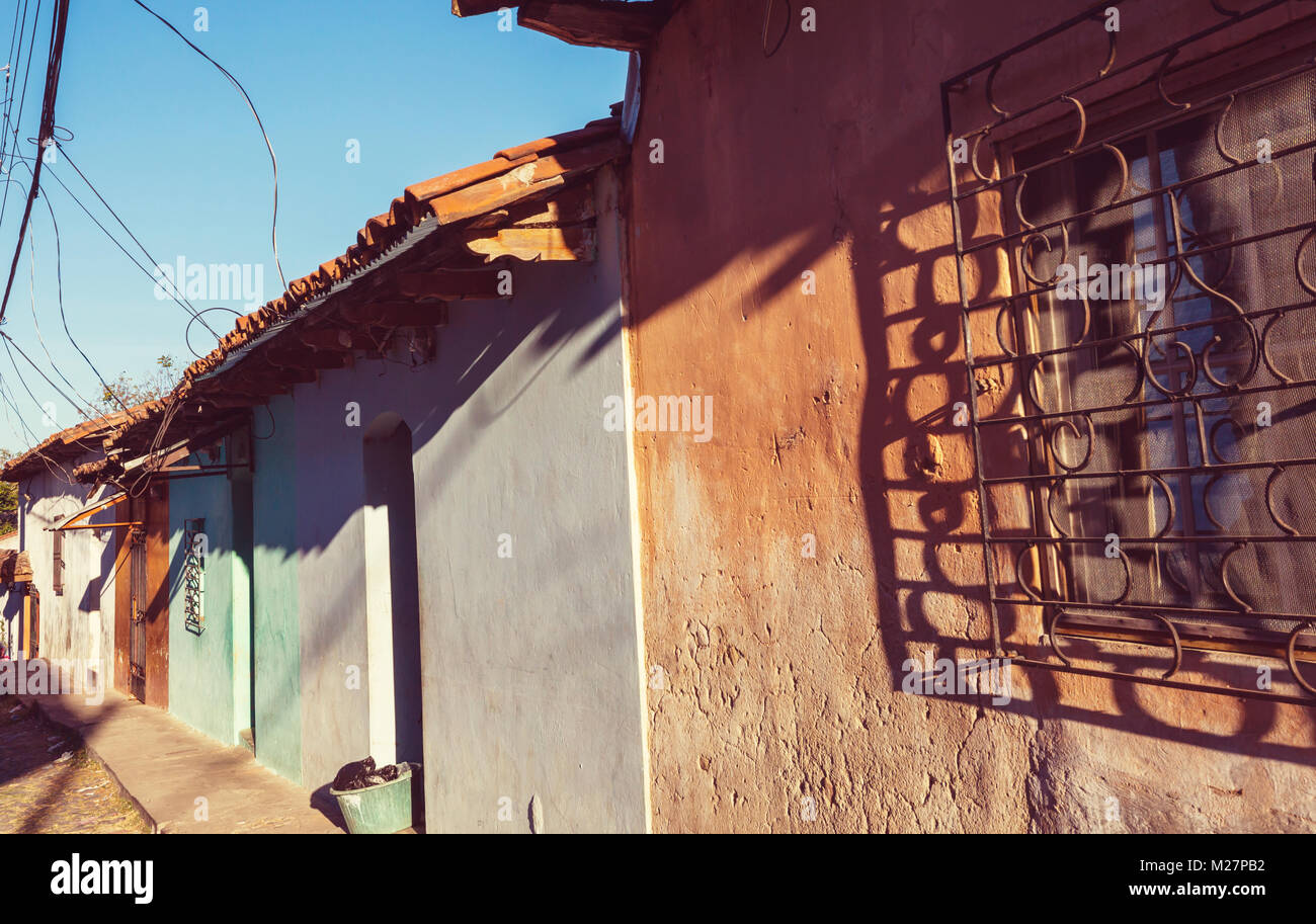 Colonial architecture in EL SALVADOR, Central America Stock Photo - Alamy