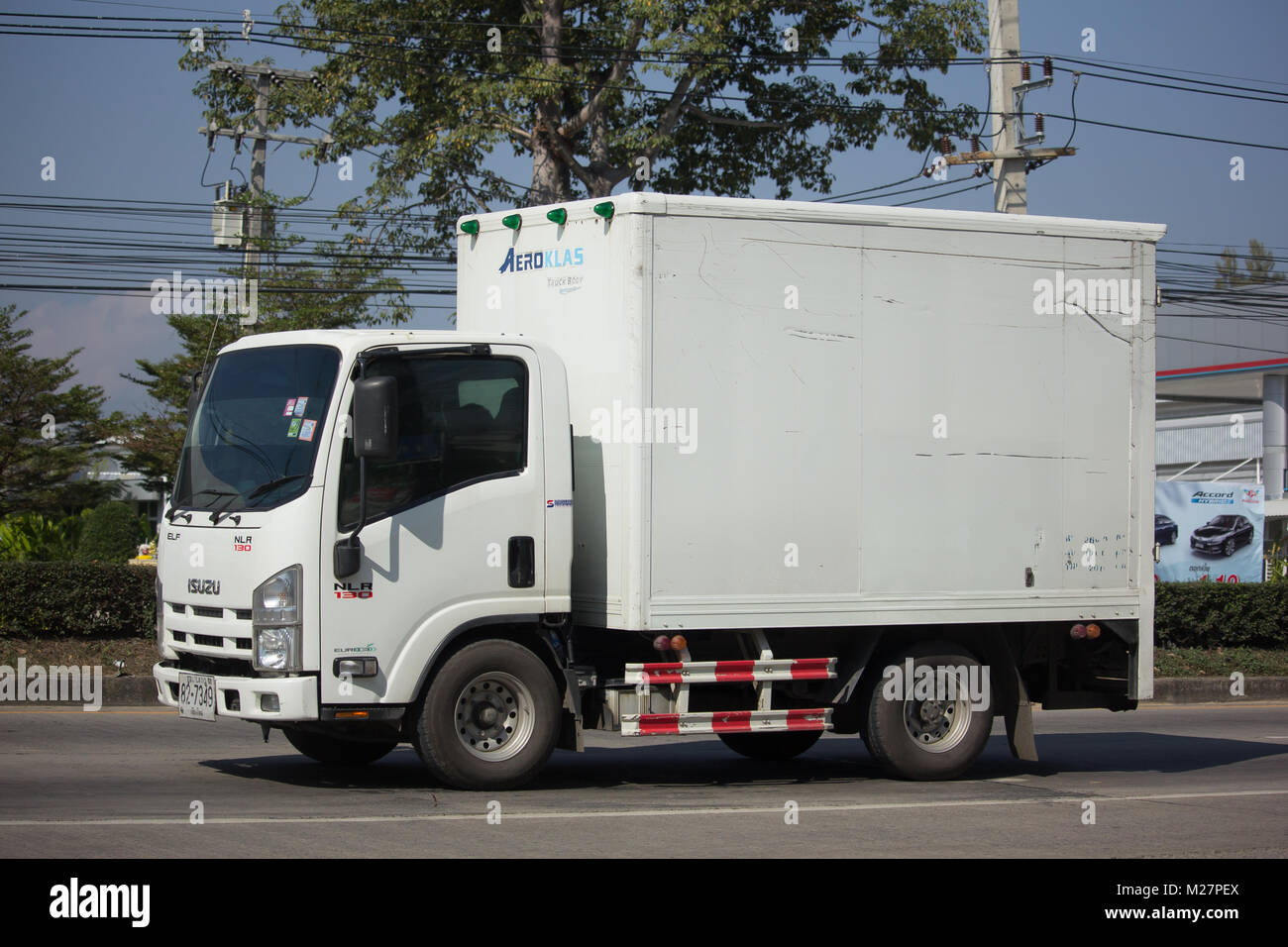 CHIANG MAI, THAILAND -JANUARY 9 2018: Cold Container Truck for Ice ...