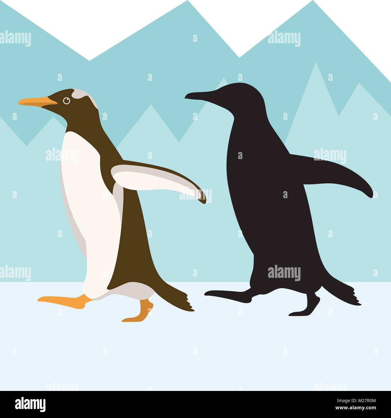 Penguin side profile Stock Vector Images - Alamy