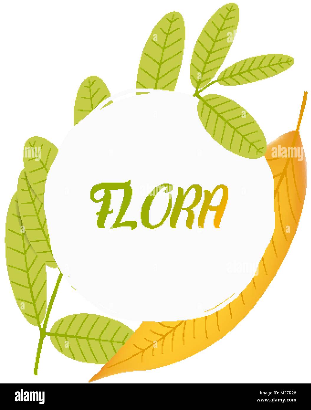 Floral background with leaves in light colors Stock Vector Image & Art ...