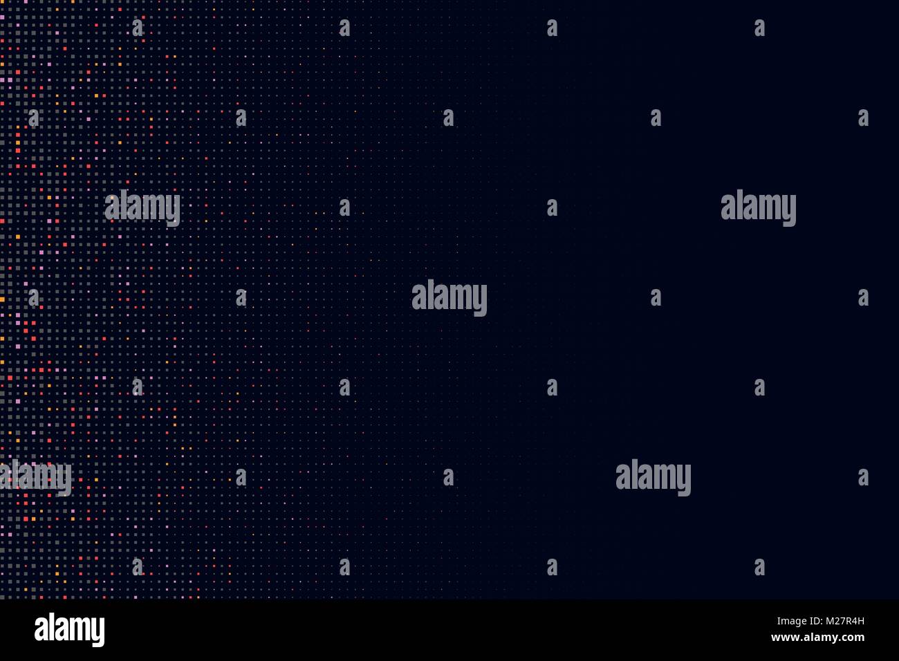 Vector geometric background. Fading rectangle massif. Numerous little ...