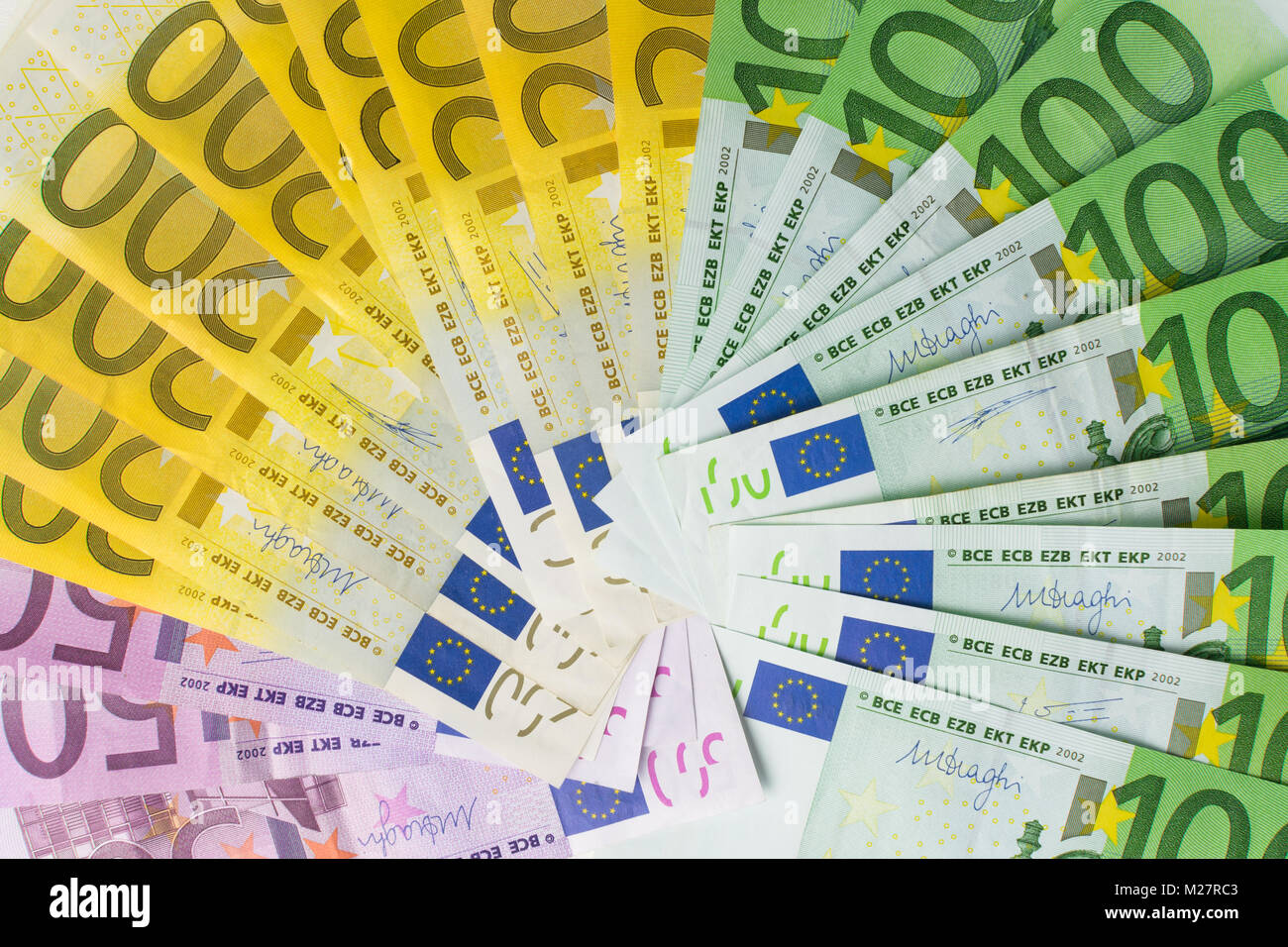 different euros money cash banknotes in background Stock Photo - Alamy