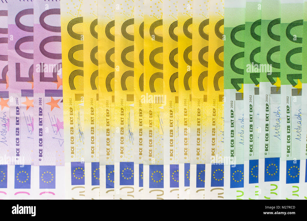 different euros money cash banknotes in background Stock Photo - Alamy