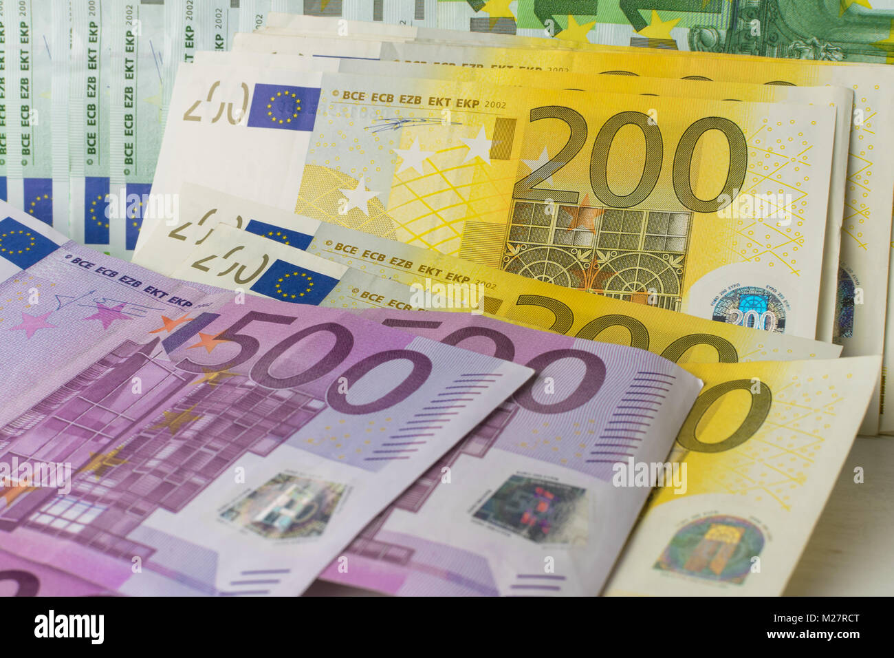 different euros money cash banknotes in background Stock Photo - Alamy