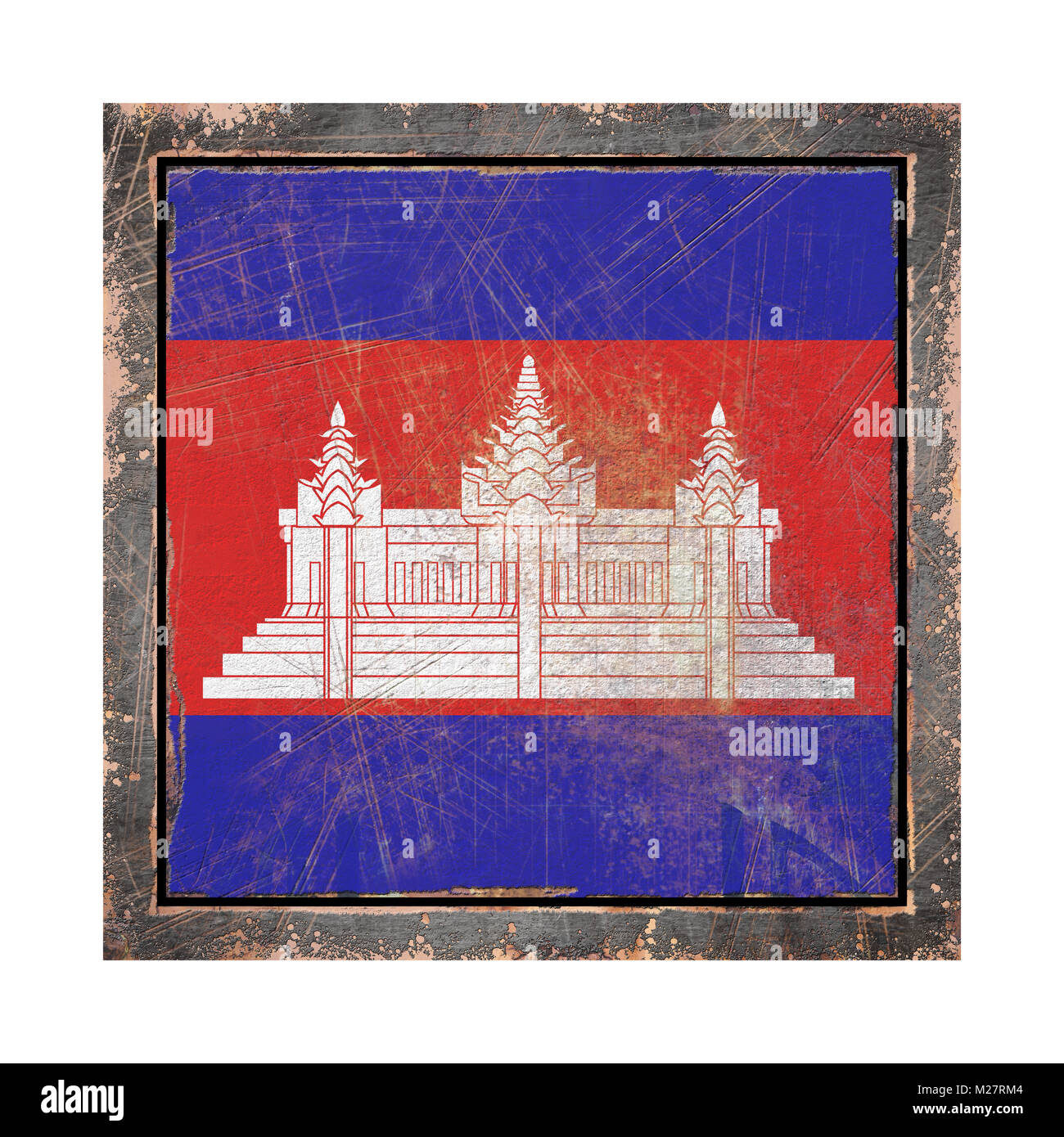 Cambodian flag phnom penh Cut Out Stock Images & Pictures - Alamy