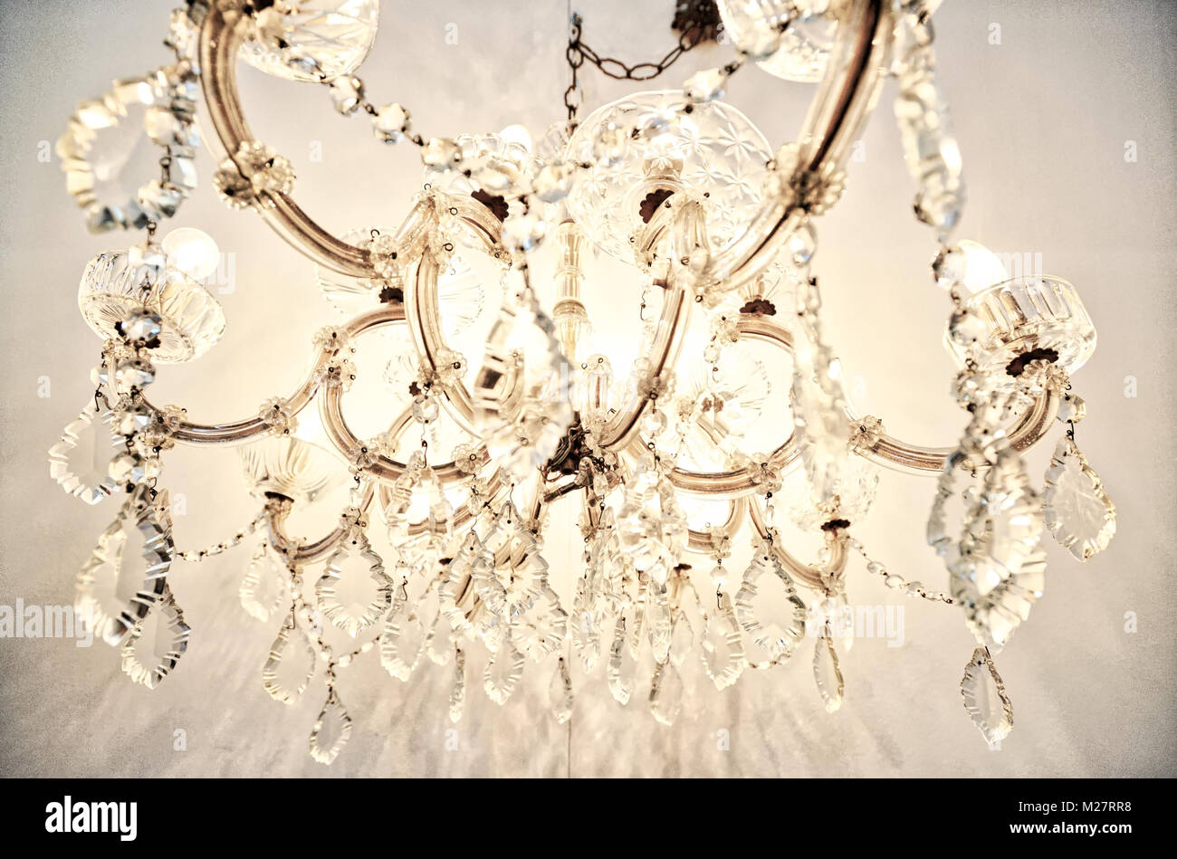 Chandelier close up Stock Photo - Alamy