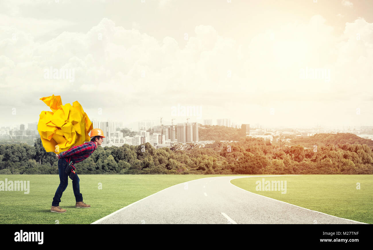 Engineer man carry load hi-res stock photography and images - Alamy