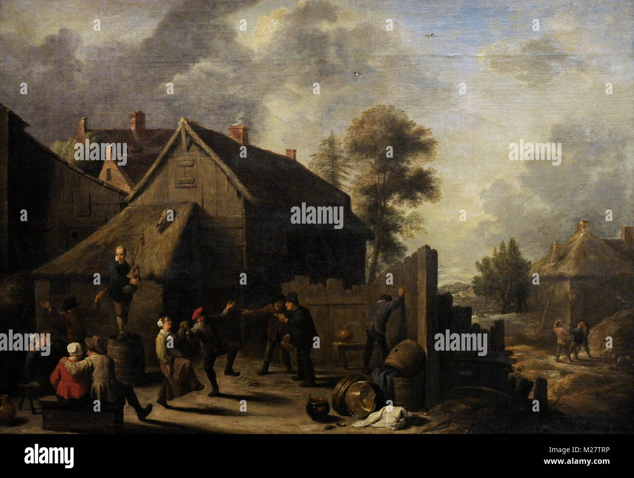 David Teniers the Younger (1610-1690). Flemish painter. A Rustic Party ...