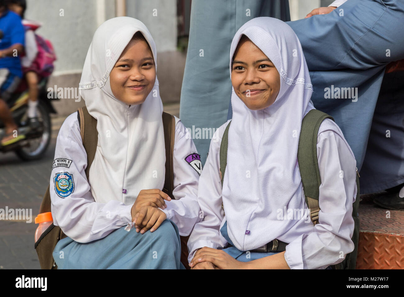 School girls in Semarang, West Java, Indonesia Stock Photo - Alamy