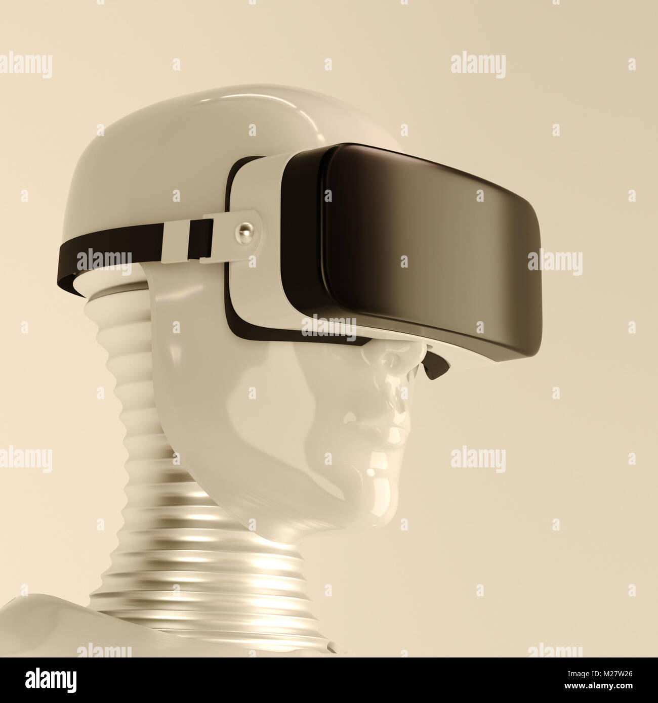 3d rendering of virtual human in vr hi-res stock photography and images ...