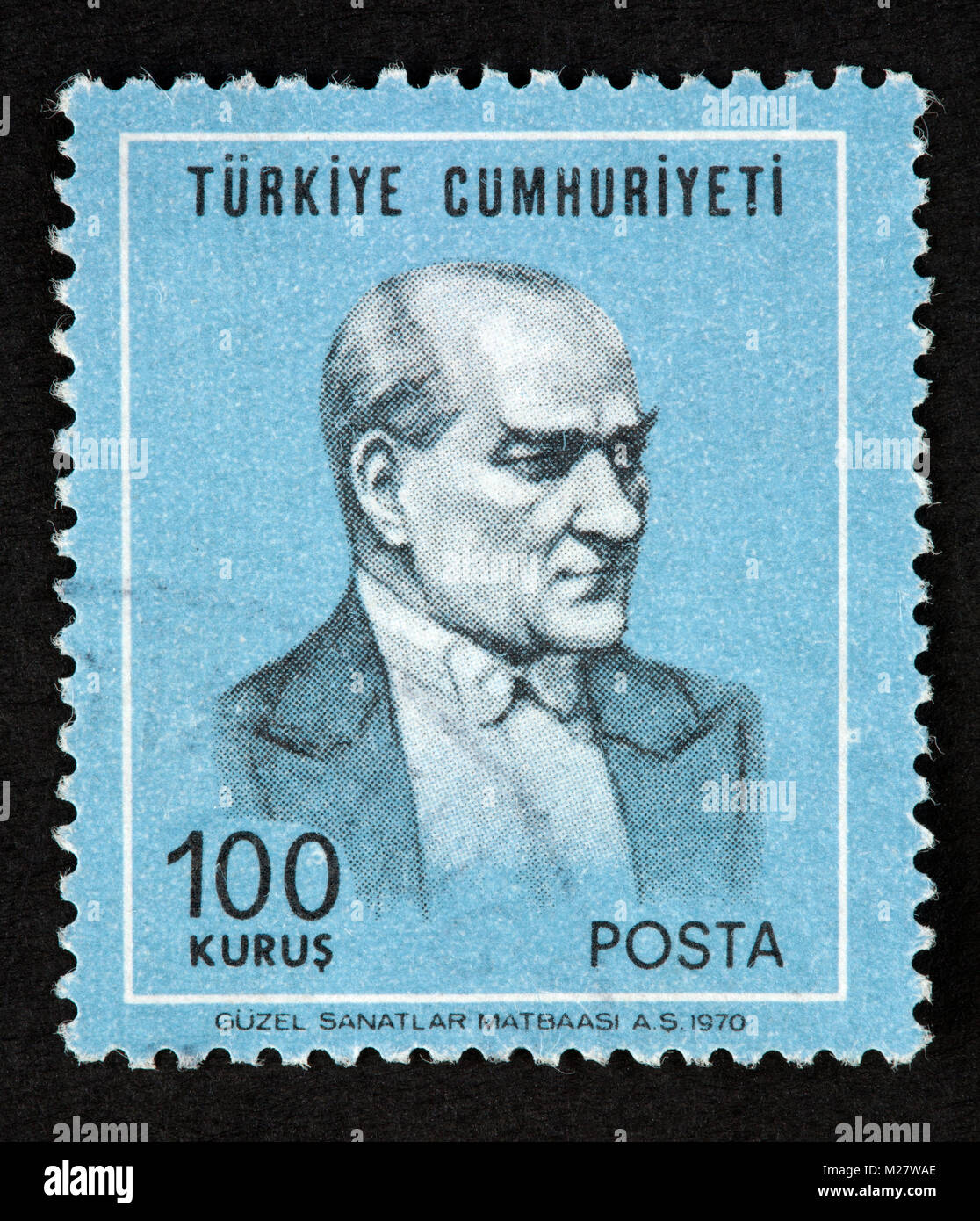 Turkish postage stamp Stock Photo - Alamy