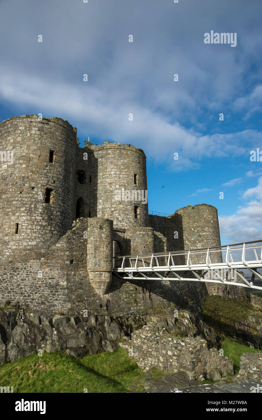 Harlech Castle in Snowdonia, North Wales, UK Stock Photo - Alamy