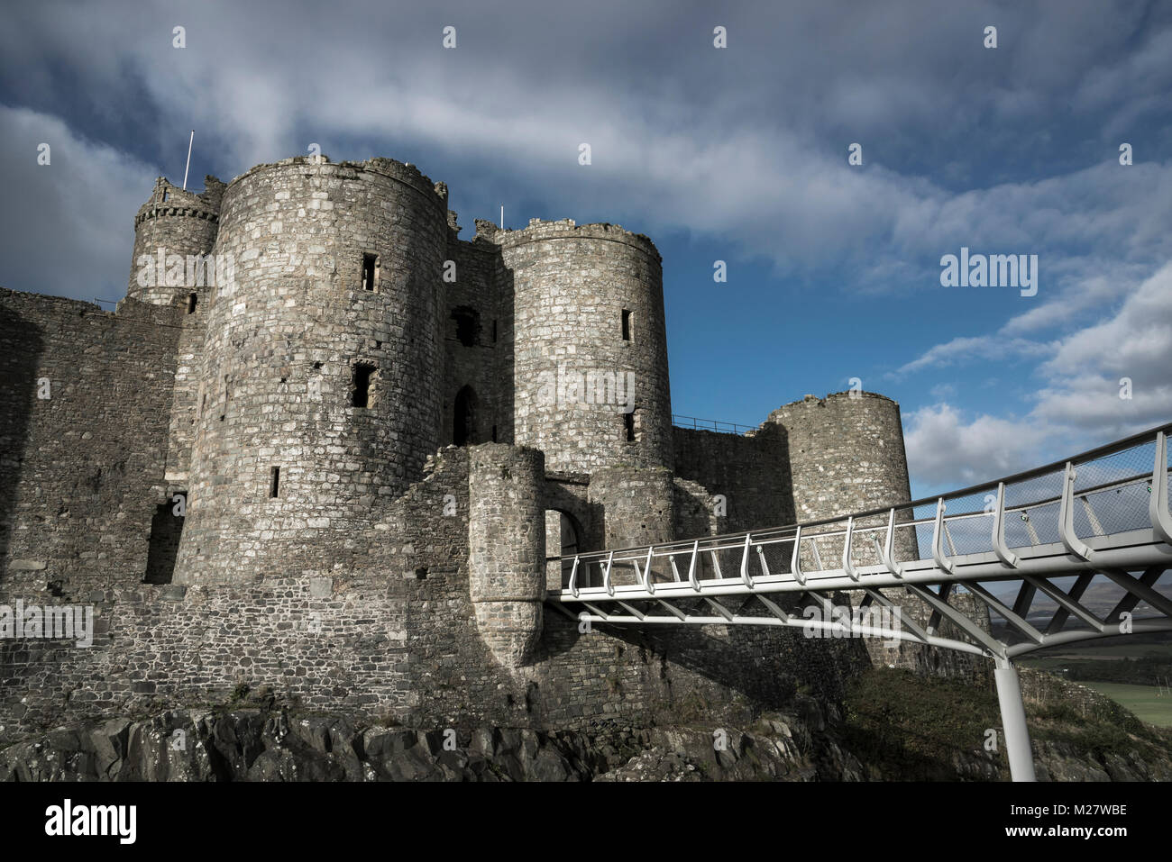 Harlech Castle in Snowdonia, North Wales, UK Stock Photo - Alamy