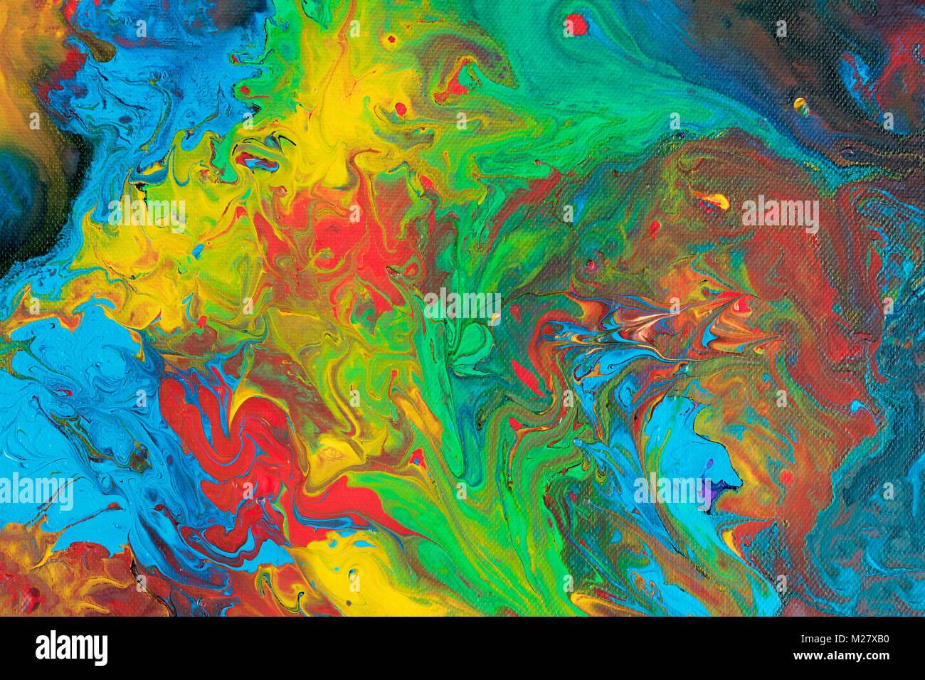 Abstract acrylic painting on canvas, can be used as a background Stock ...