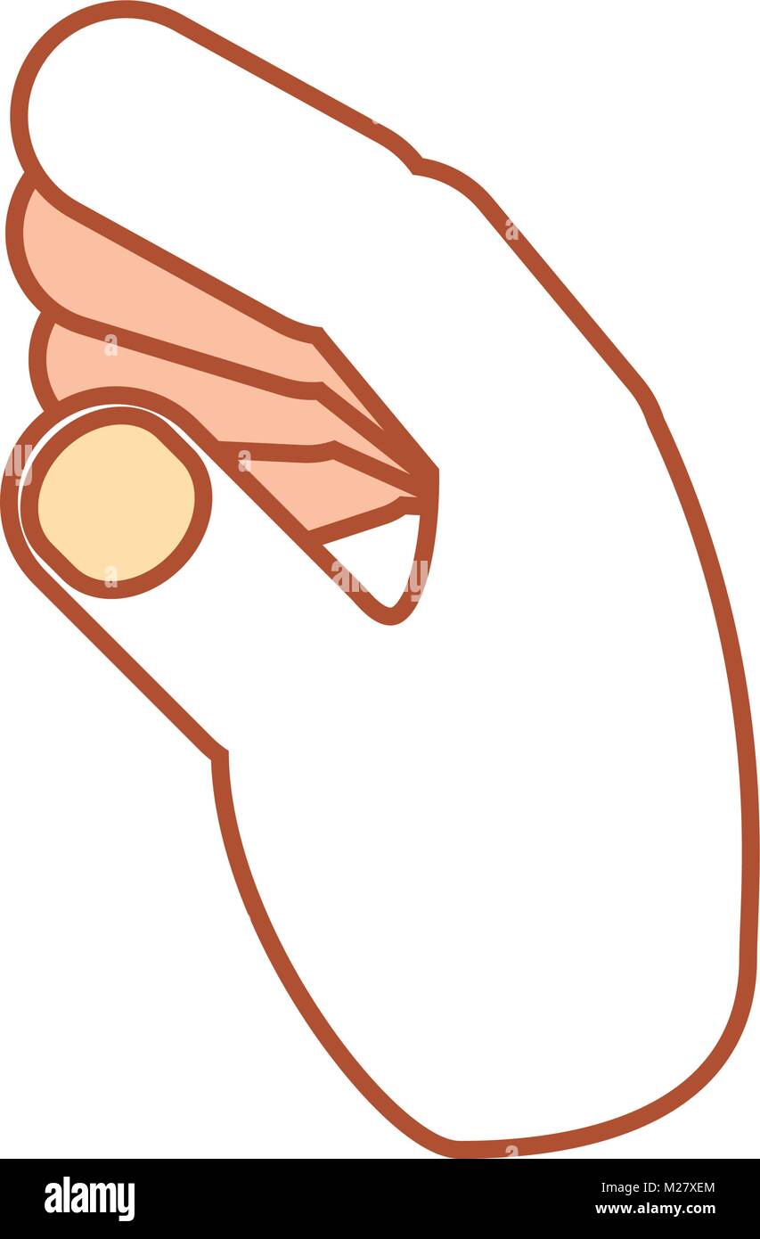 hand vector illustration Stock Vector Image & Art - Alamy