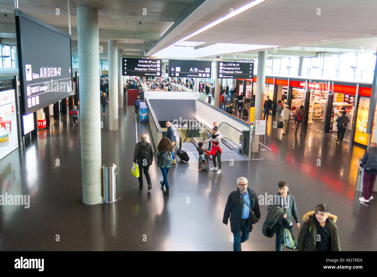 Zurich airport terminal inside hi-res stock photography and images - Alamy